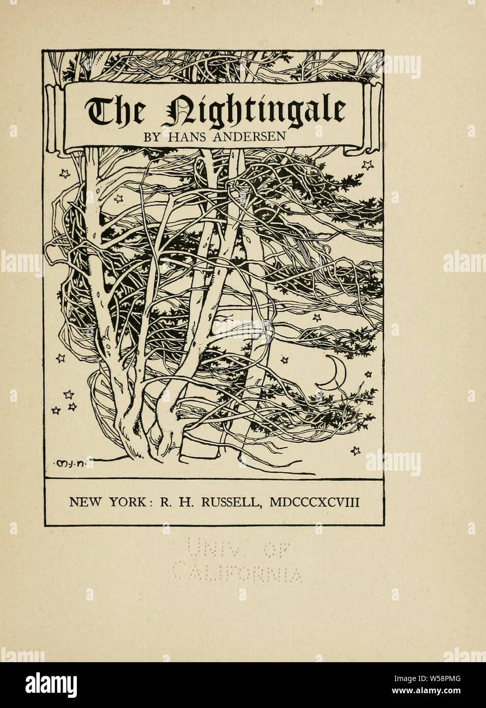 The nightingale : Andersen, H. C. (Hans Christian), 1805-1875 Stock ...