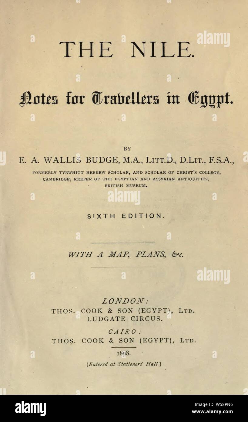 Sir ernest alfred budge hi-res stock photography and images - Alamy