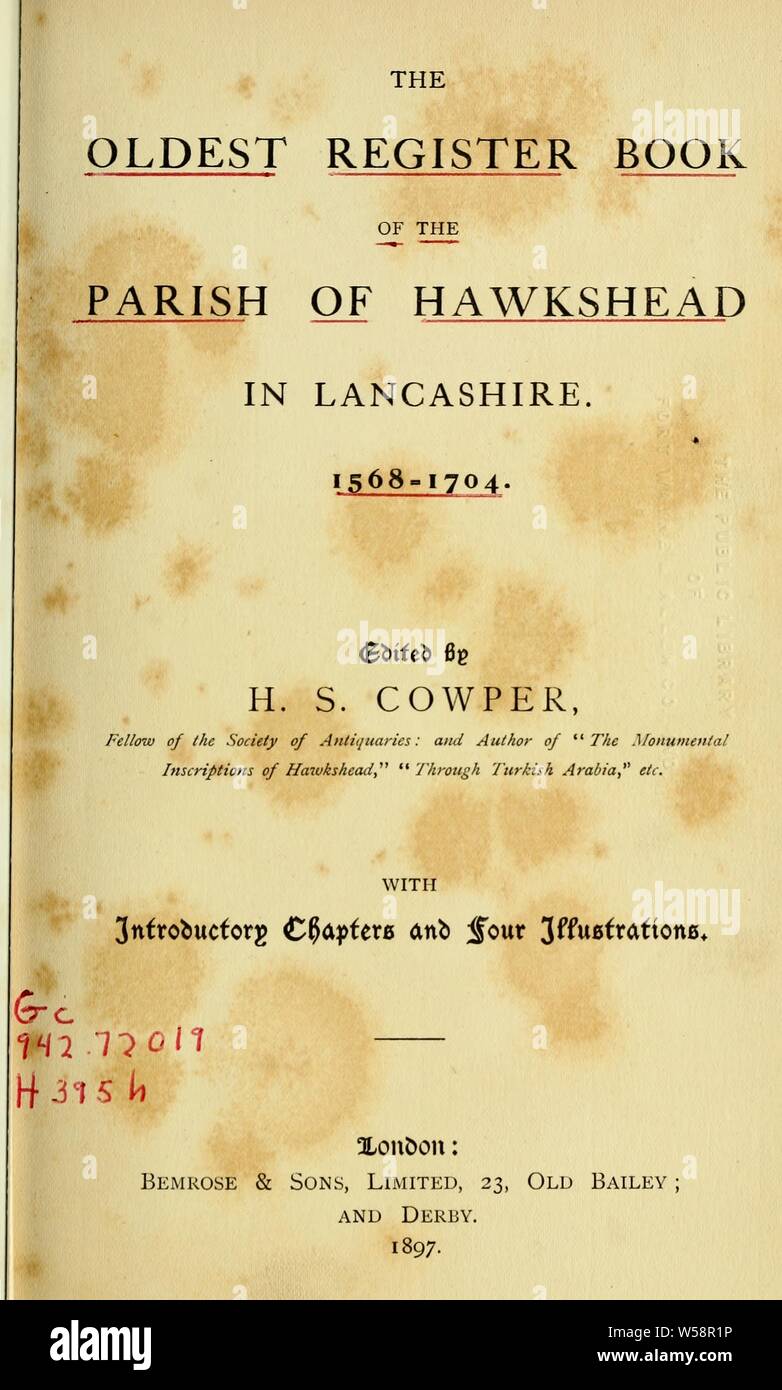 Oldest register book hi-res stock photography and images - Alamy