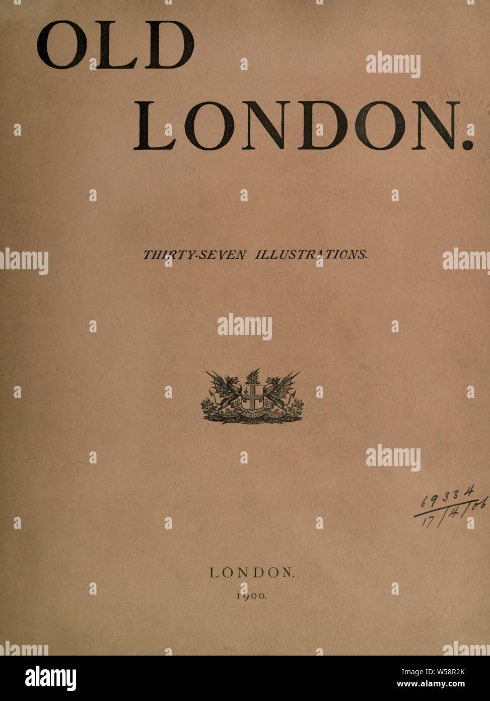 London title page hi-res stock photography and images - Alamy