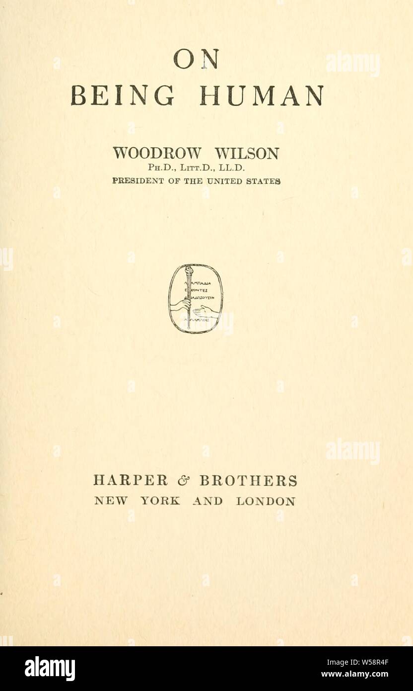 Wilson woodrow 1856 1924 hi-res stock photography and images - Alamy