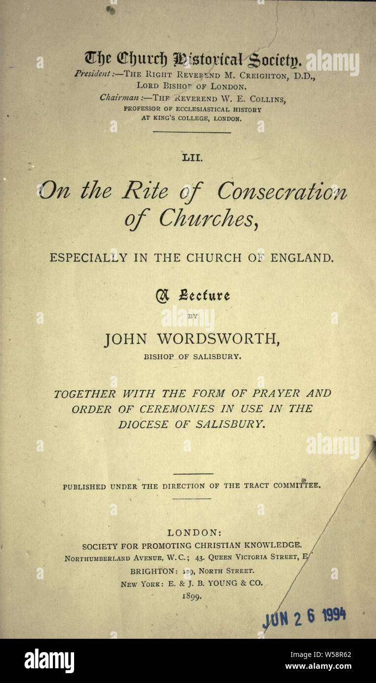 On the rite of consecration of churches especially in the Church of ...