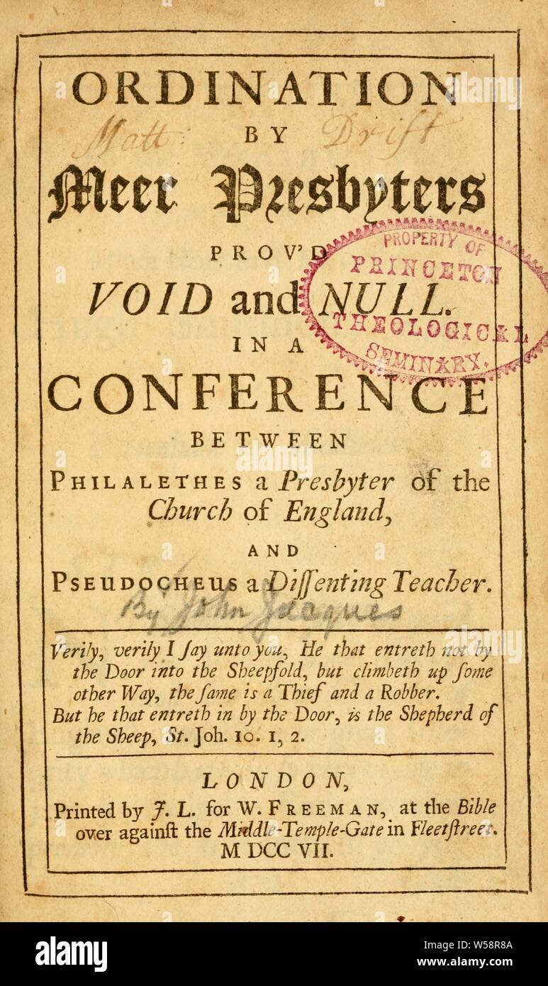 Presbyters hi-res stock photography and images - Alamy