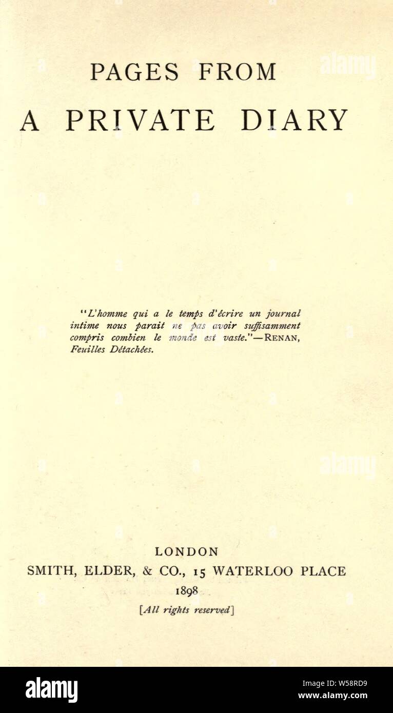 Pages of a diary hi-res stock photography and images - Alamy