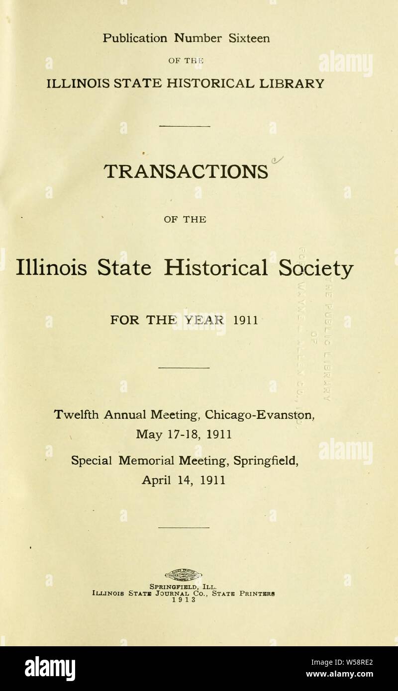 Illinois history hi-res stock photography and images - Alamy