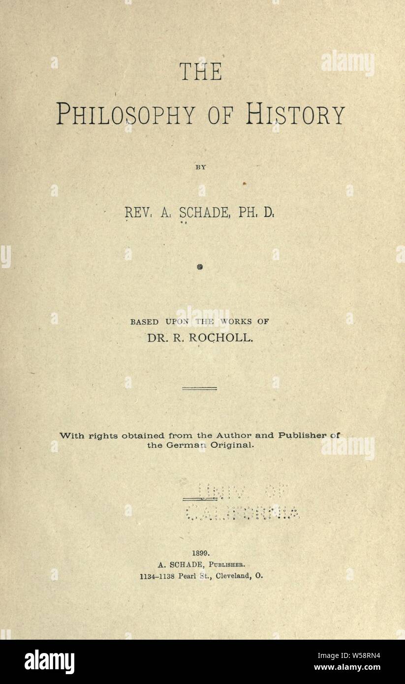 Philosophy of history hi-res stock photography and images - Alamy