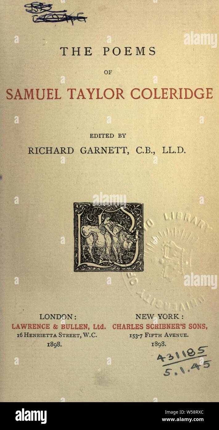 Samuel taylor hi-res stock photography and images - Alamy