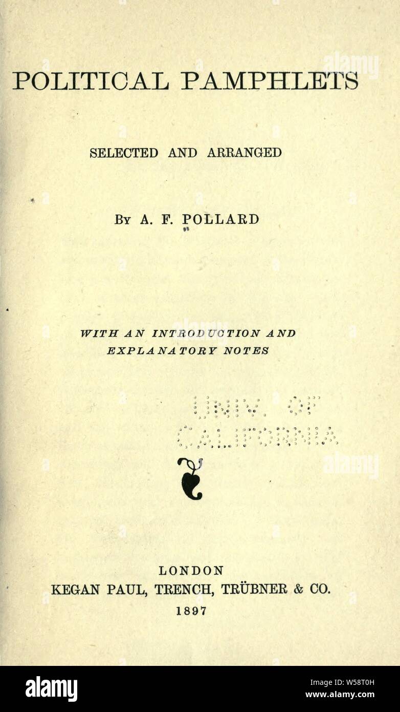 Political Pamphlets High Resolution Stock Photography and Images - Alamy