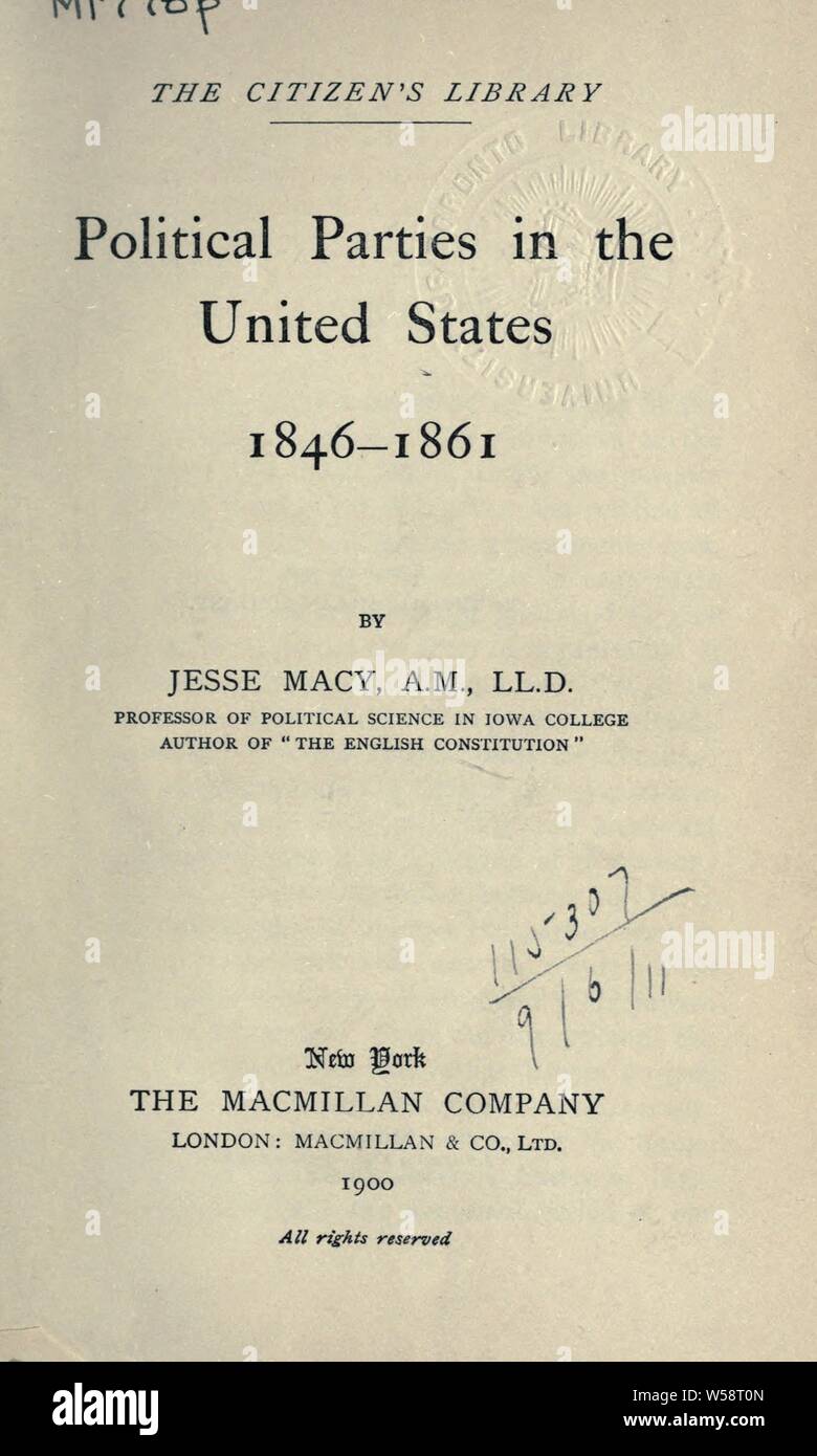 Political parties in the United States, 1846-1861 : Macy, Jesse, 1842 ...