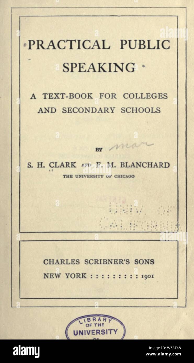 Practical public speaking; a text-book for colleges and secondary ...