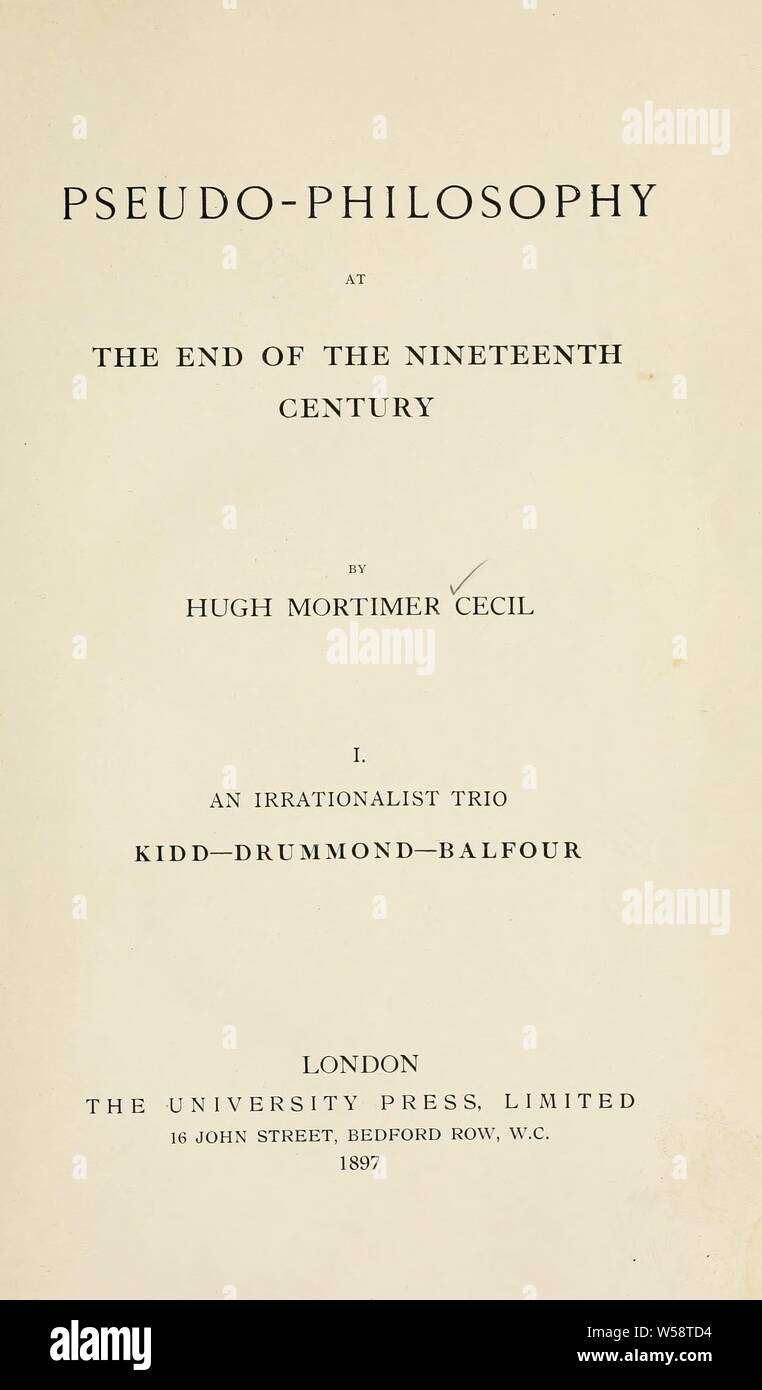 Cecil kidd hi-res stock photography and images - Alamy