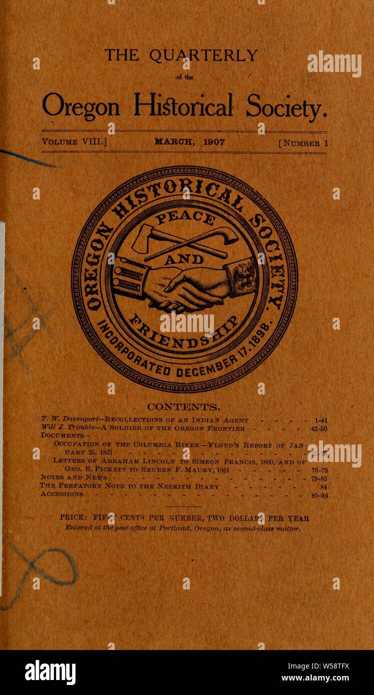 Oregon society hi-res stock photography and images - Alamy