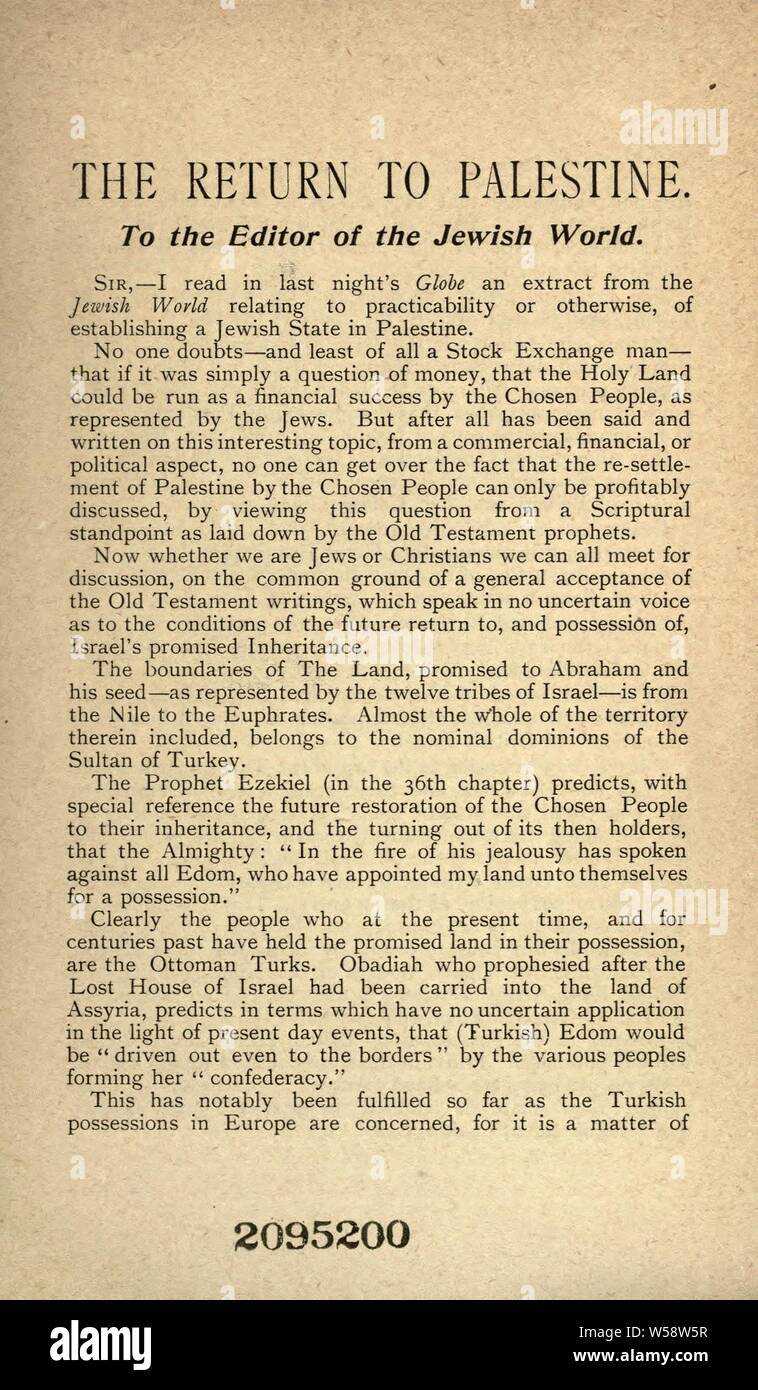 Anglo israelites hi-res stock photography and images - Alamy