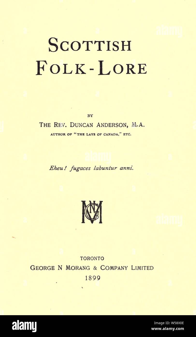 Scottish folk lore hi-res stock photography and images - Alamy