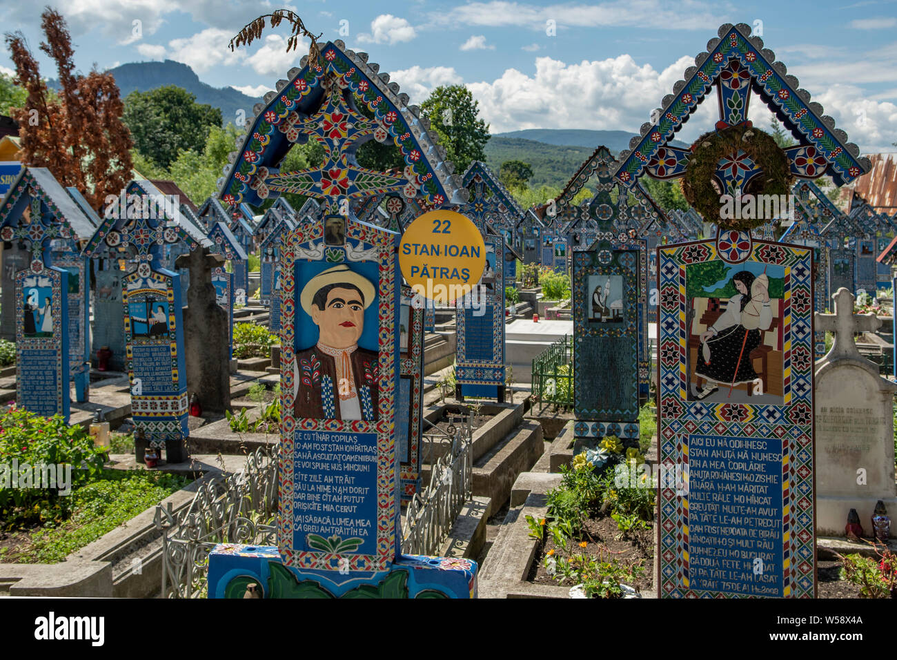 Merry cemetery sapanta hi-res stock photography and images - Alamy