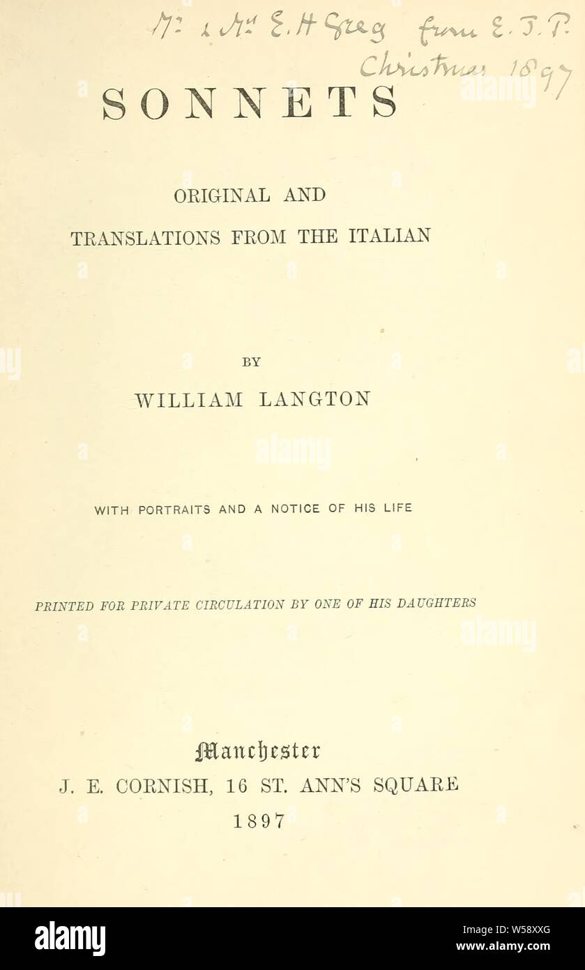 Langton hi-res stock photography and images - Alamy