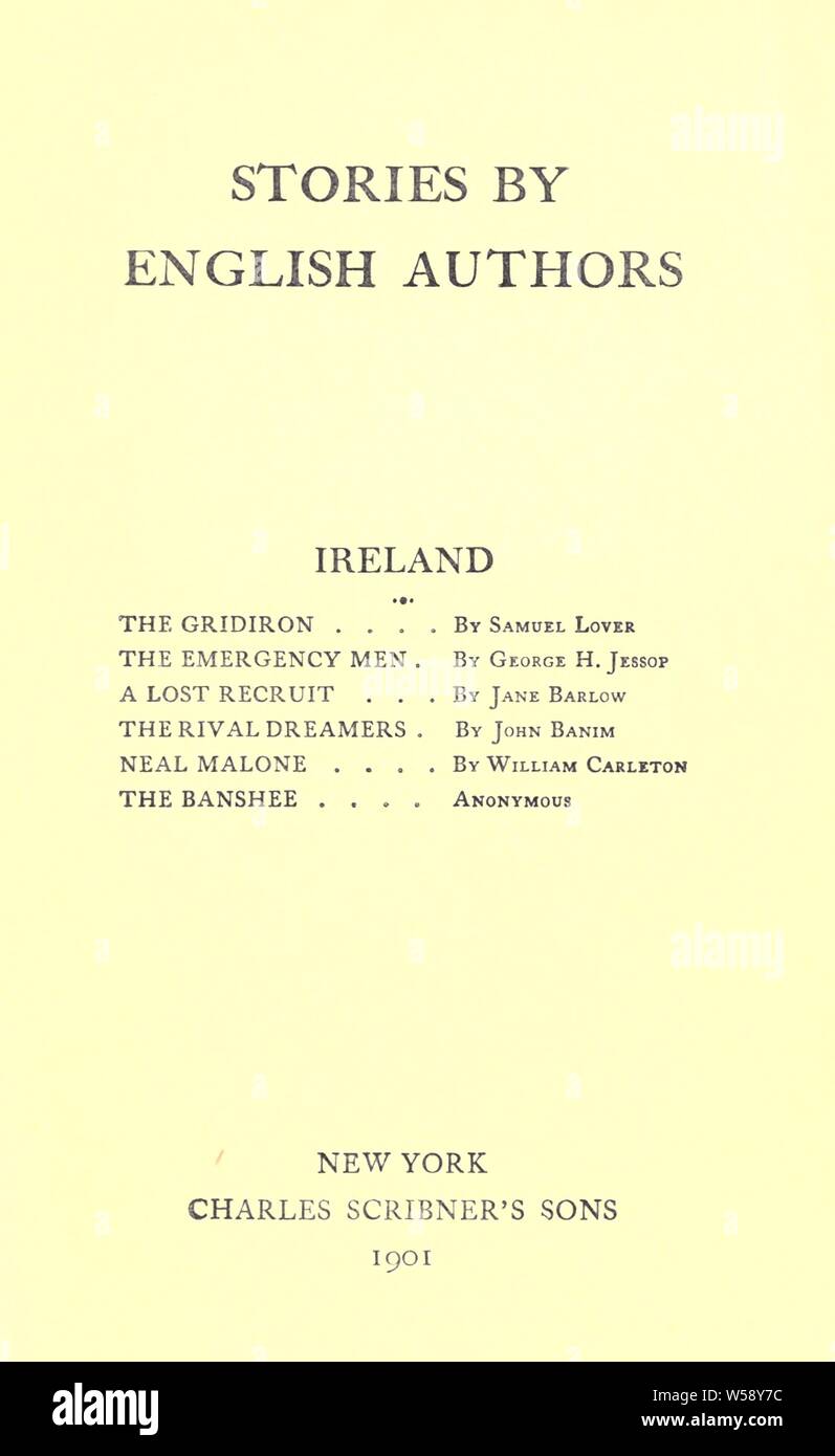 Stories by English authors Stock Photo - Alamy