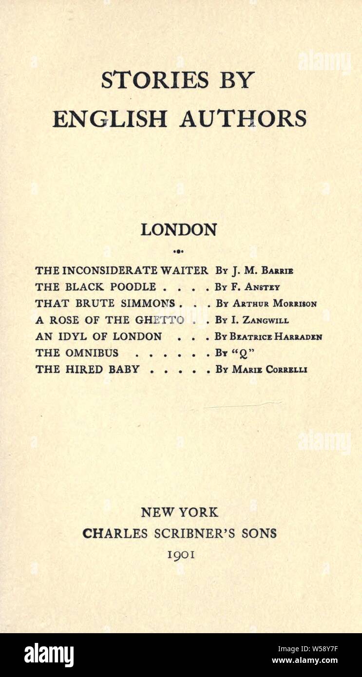 Stories by English authors Stock Photo - Alamy