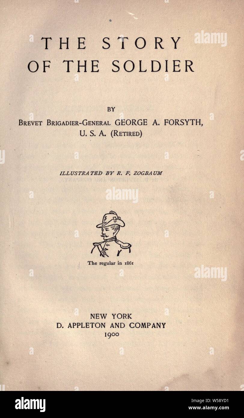 The story of the soldier : Forsyth, George A Stock Photo - Alamy