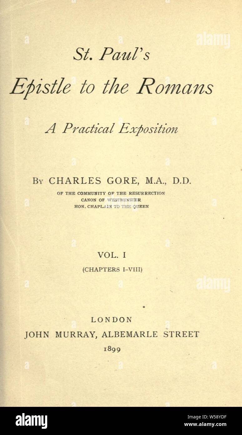 Pauls epistle hi-res stock photography and images - Alamy