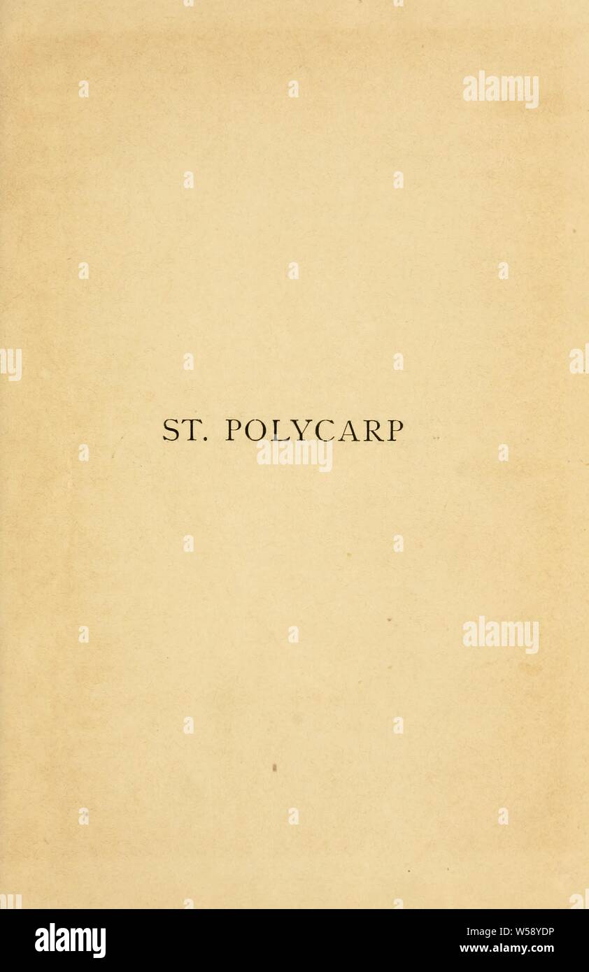 St. Polycarp, Bishop of Smyrna : Polycarp, Saint, Bishop of Smyrna ...