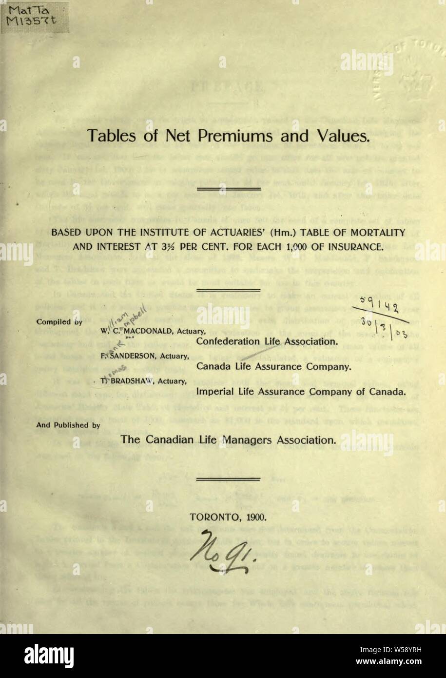 Mortality tables hi-res stock photography and images - Alamy