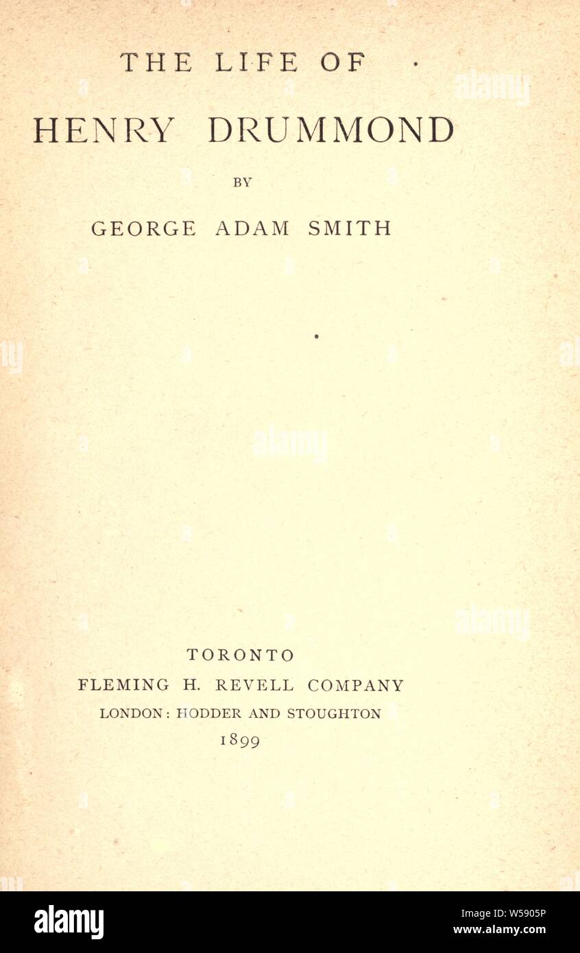 George adam smith hi-res stock photography and images - Alamy