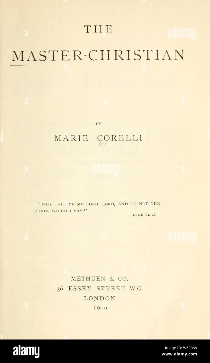 Marie corelli hi-res stock photography and images - Alamy