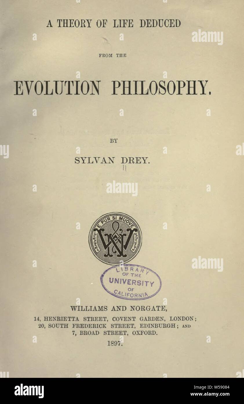 Evolution theory hi-res stock photography and images - Alamy