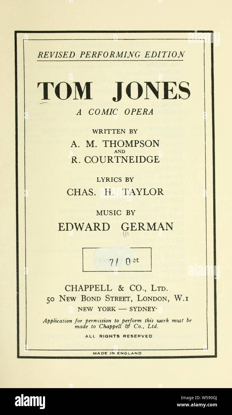 Sir tom jones hi-res stock photography and images - Alamy