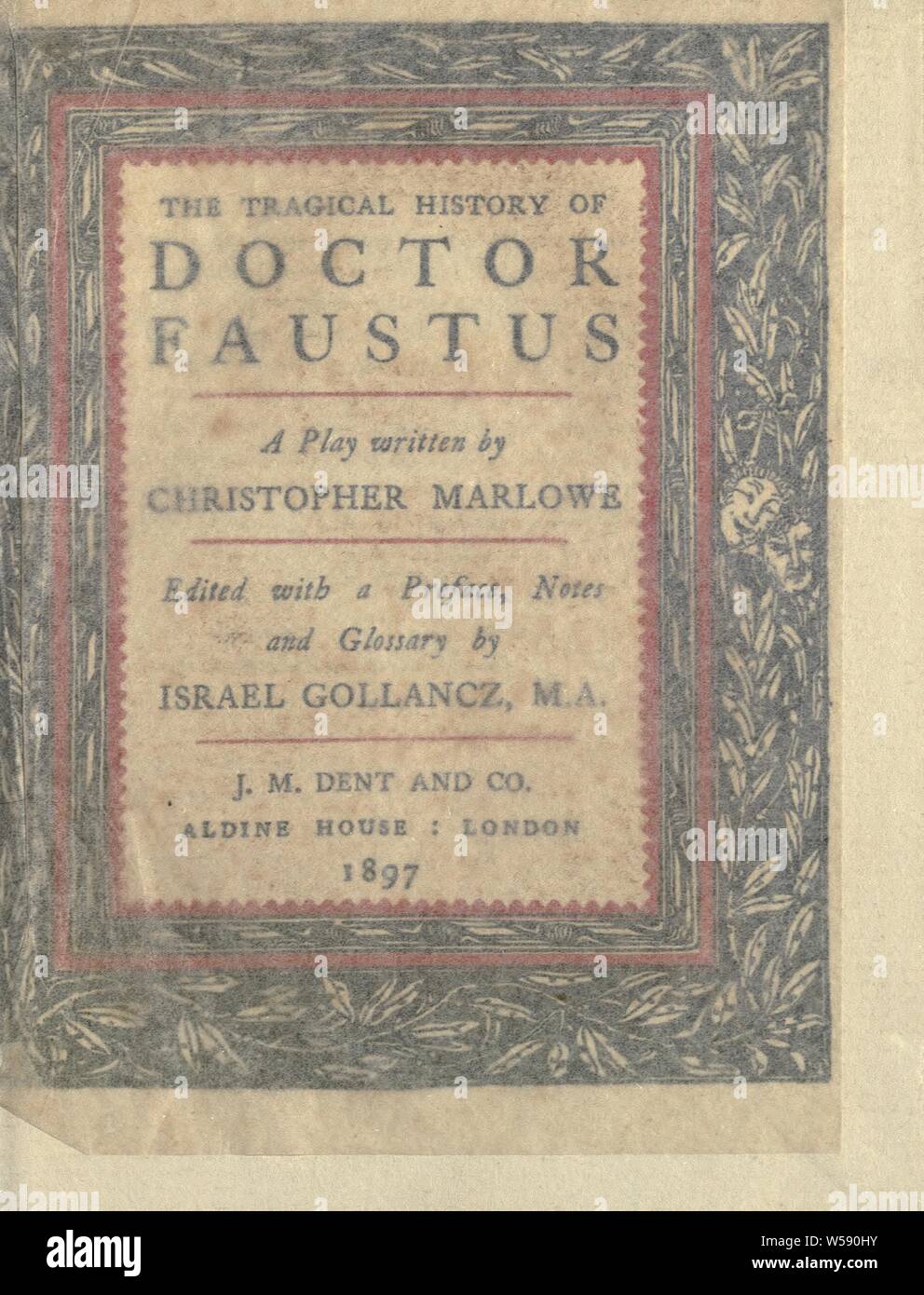 Doctor faustus hi-res stock photography and images - Alamy