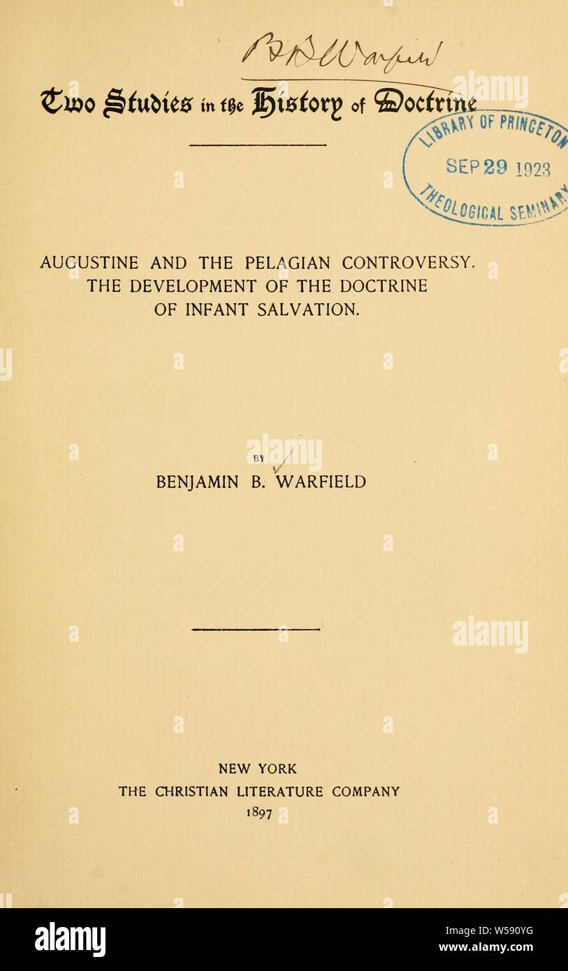 Pelagian controversy hi-res stock photography and images - Alamy