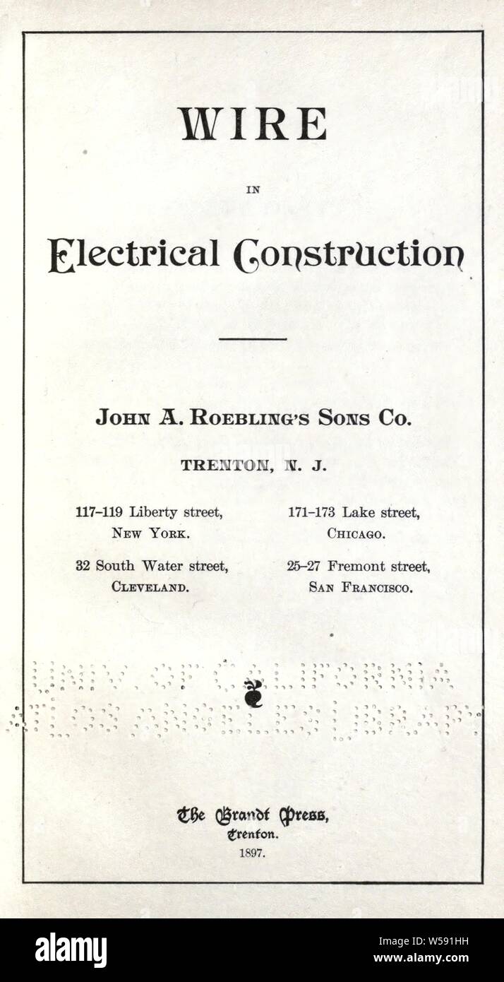 John a roeblings sons company hi-res stock photography and images - Alamy