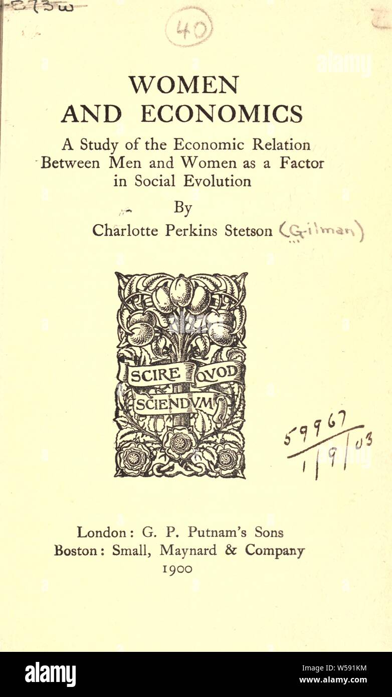 Gilman charlotte perkins hi-res stock photography and images - Alamy