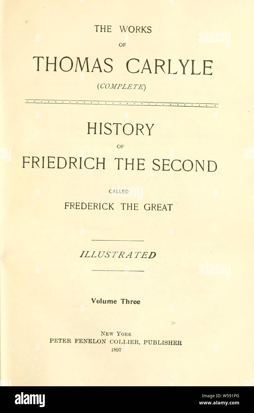 The works of Thomas Carlyle (complete) : Carlyle, Thomas, 1795-1881 ...
