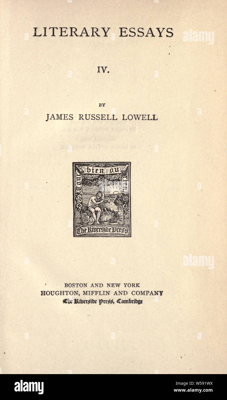 James russell lowell 1819 1891 hi-res stock photography and images - Alamy