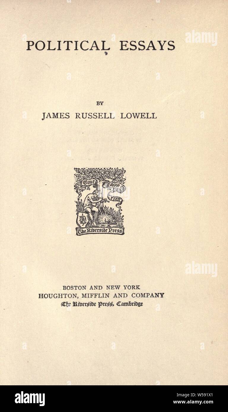 James russell lowell hi-res stock photography and images - Alamy