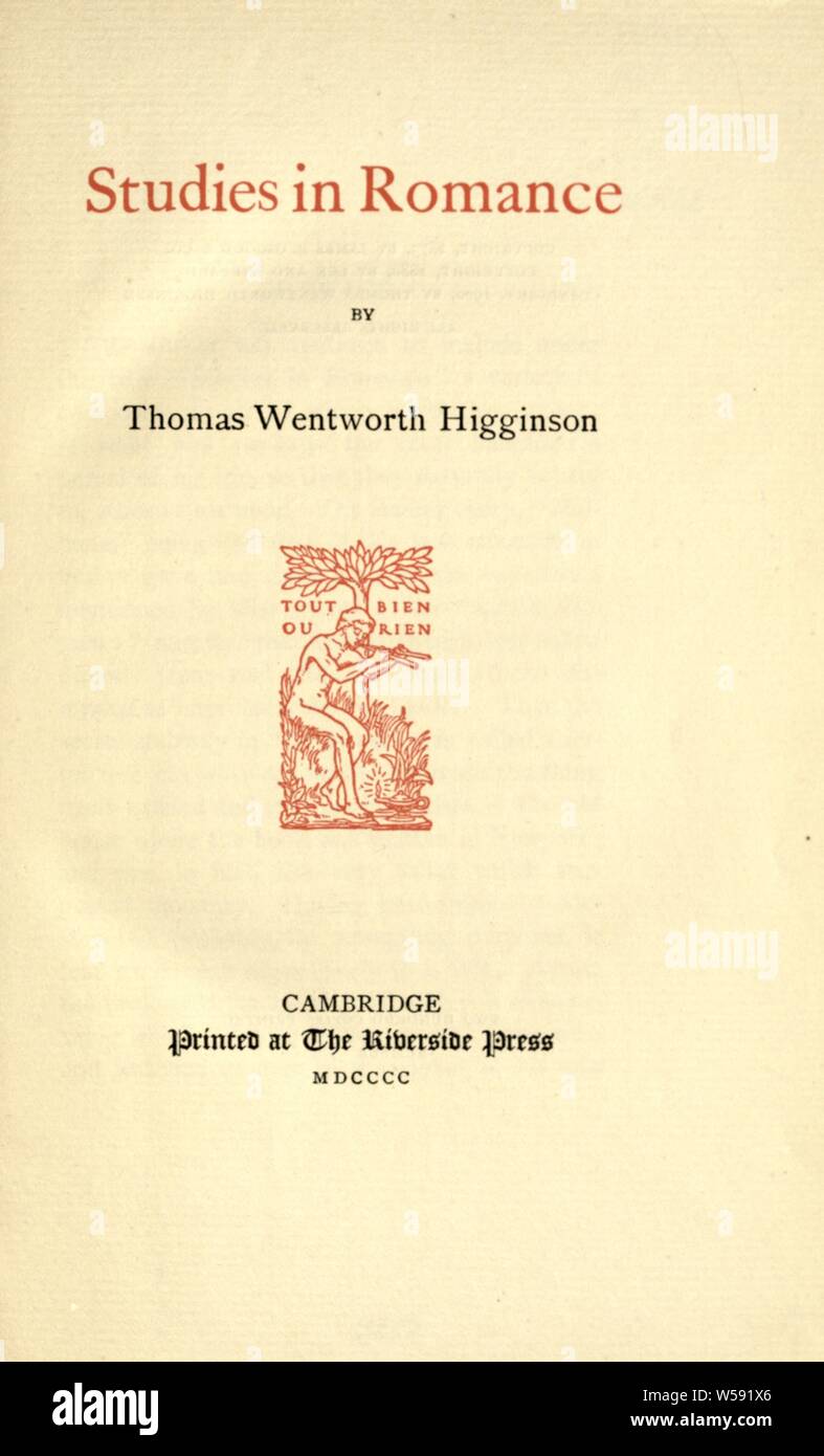 The writings of Thomas Wentworth Higginson : Higginson, Thomas ...
