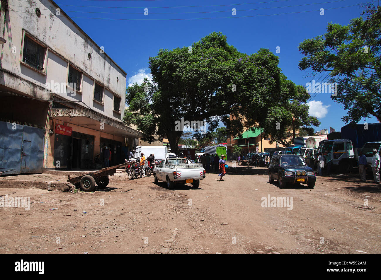The street in Arusha city, Tanzania Stock Photo - Alamy