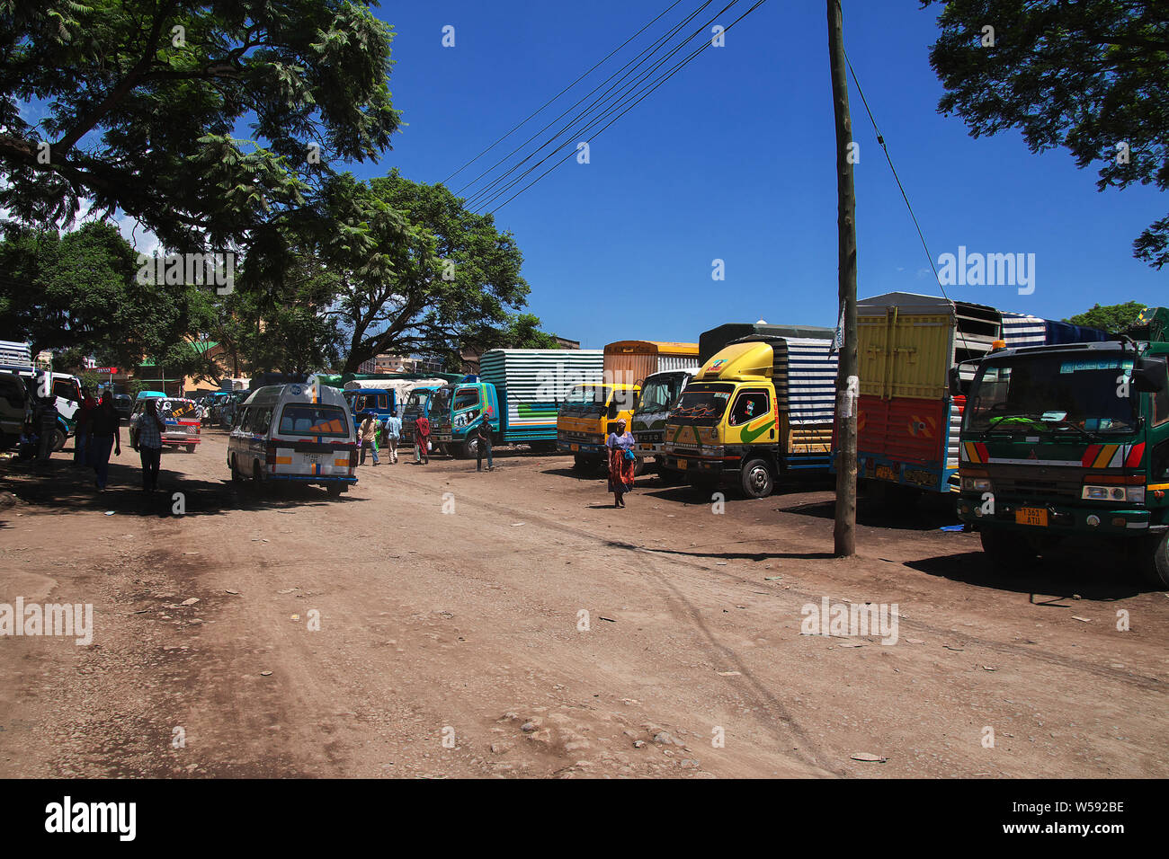The street in Arusha city, Tanzania Stock Photo - Alamy