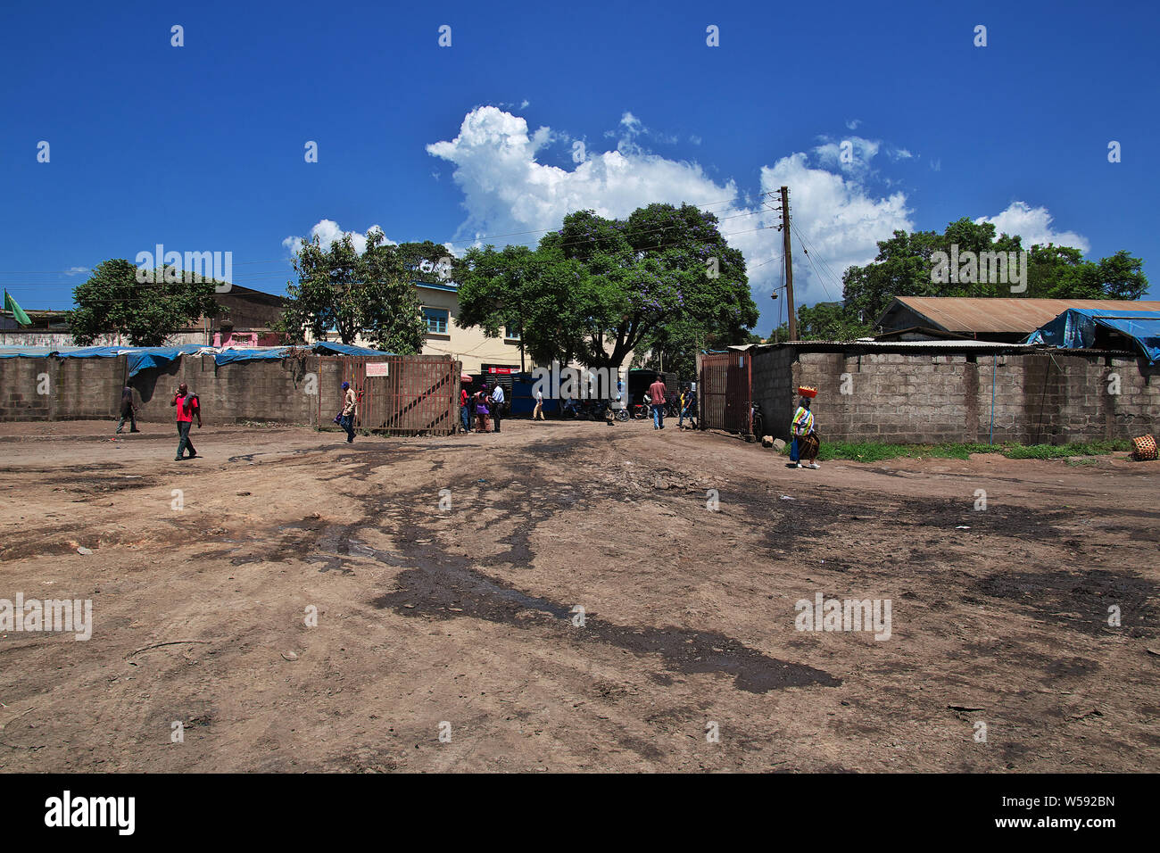 Railway station in Arusha city, Tanzania Stock Photo - Alamy