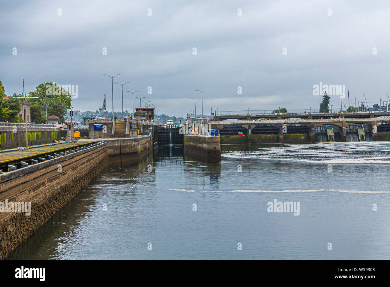 Small Side of Ballord Locks Stock Photo - Alamy
