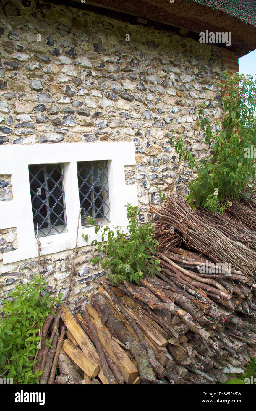 Recreation of a mid 17th Century Yeoman farmers garden, Sussex, England ...