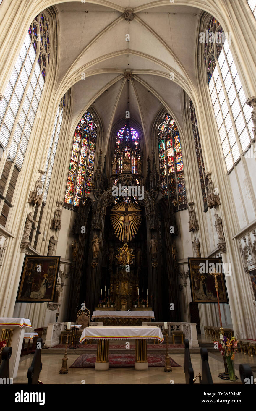 The interior of the Maria am Gestade church on Salvatorgasse, one of ...