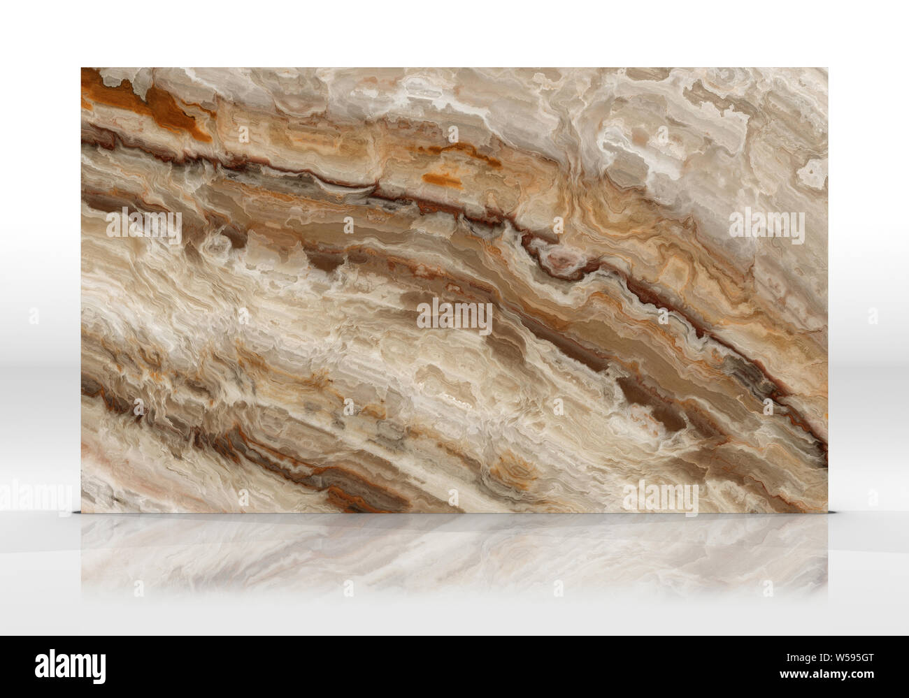 Multicolor marble tile standing on the white background with ...