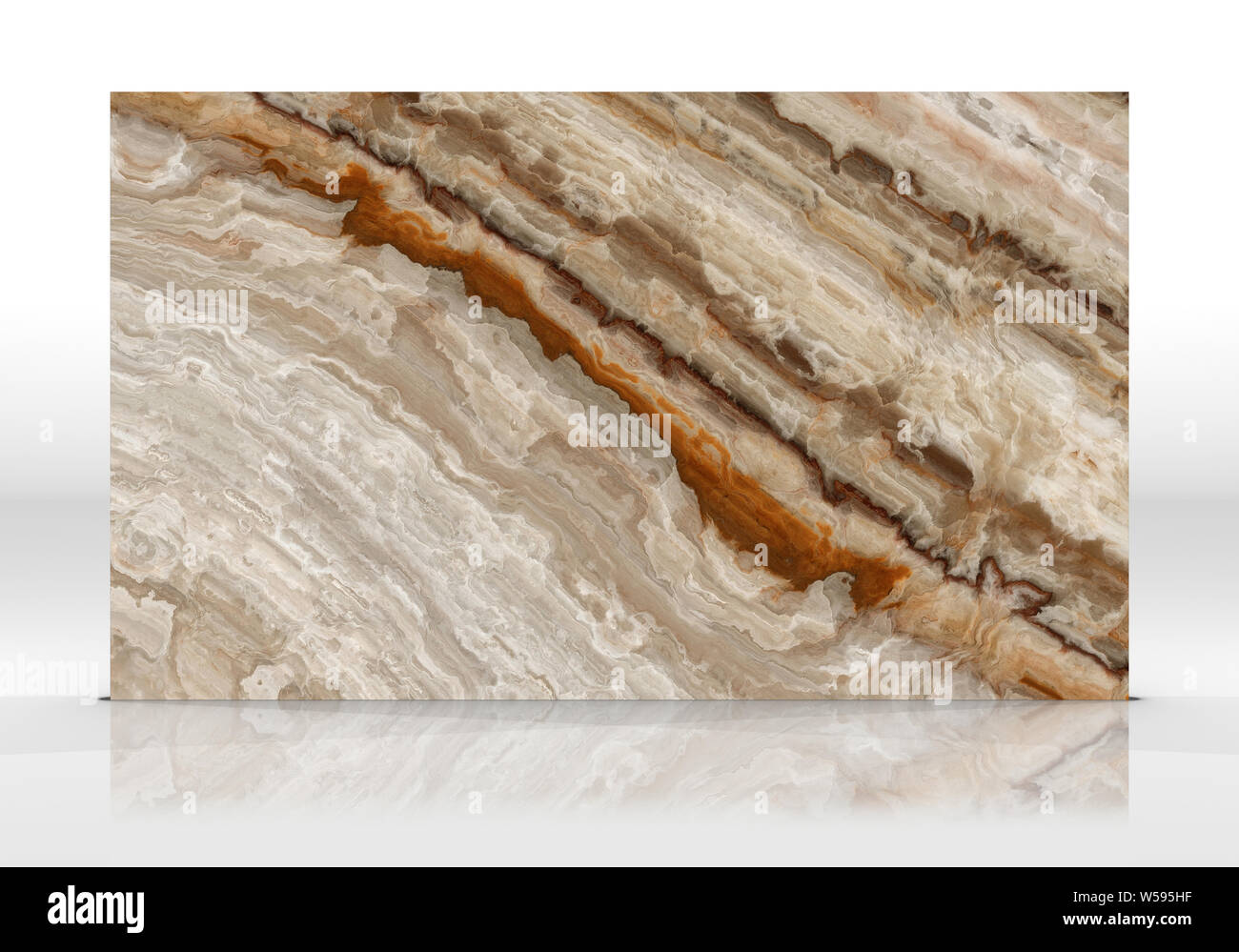 Multicolor marble tile standing on the white background with ...