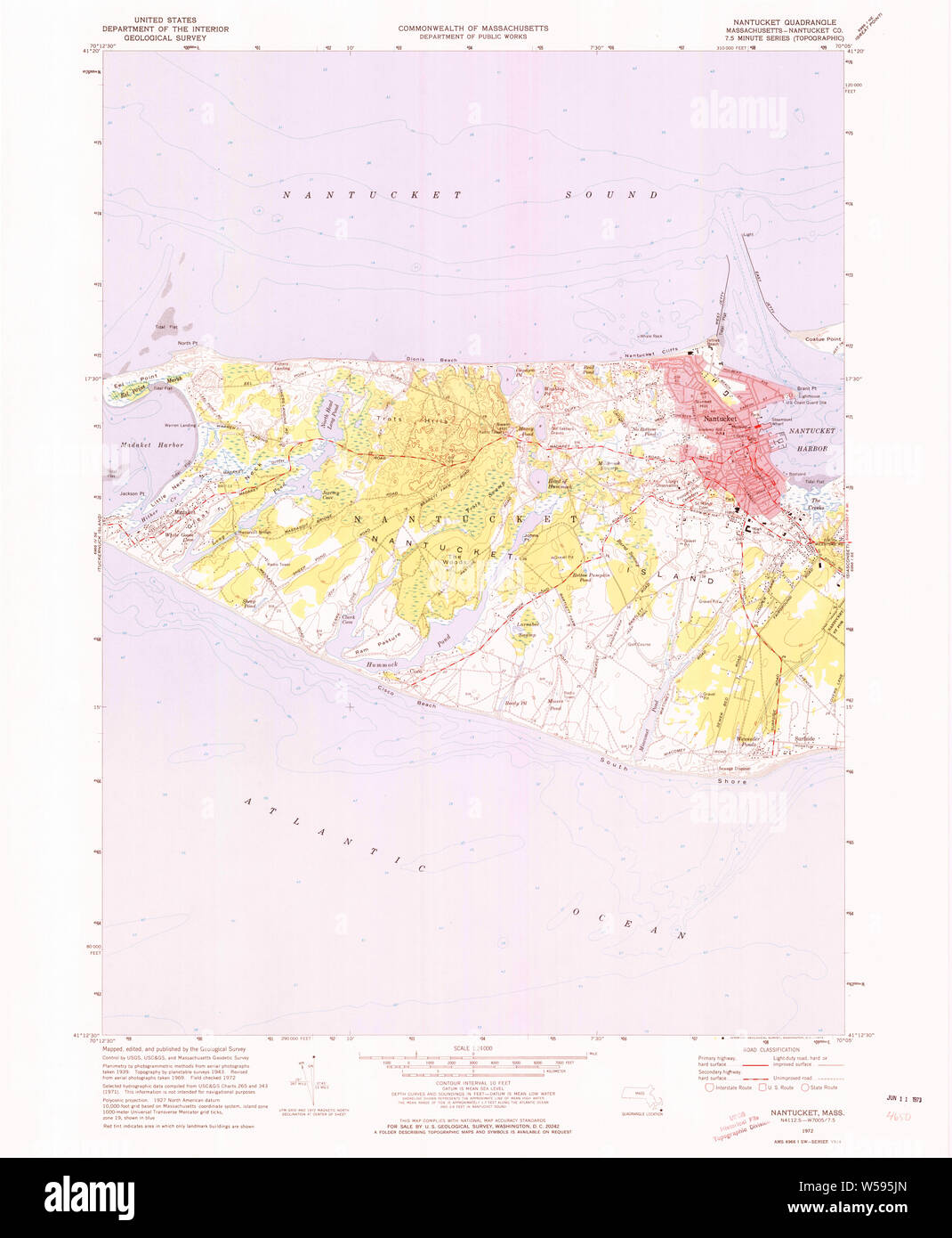 Historical Map Of Nantucket High Resolution Stock Photography and ...