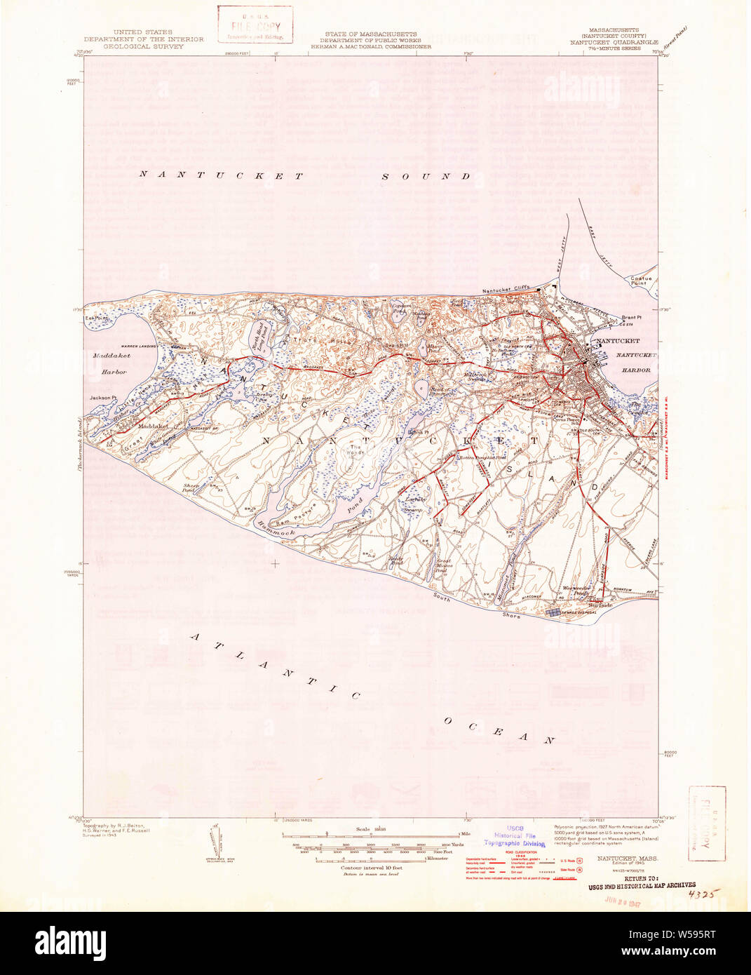 Historical map of nantucket hi-res stock photography and images - Alamy