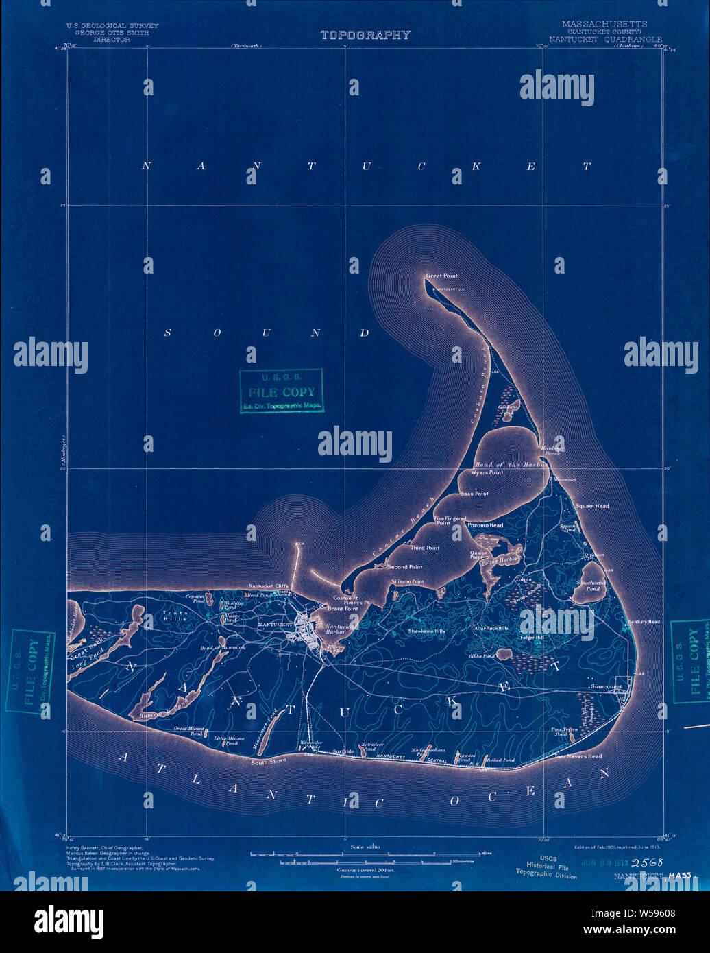 Historical map of nantucket hi-res stock photography and images - Alamy