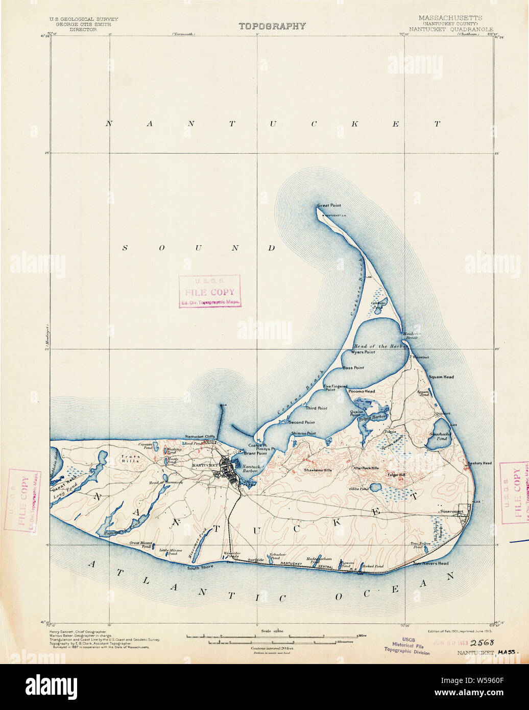 Map of nantucket hi-res stock photography and images - Alamy